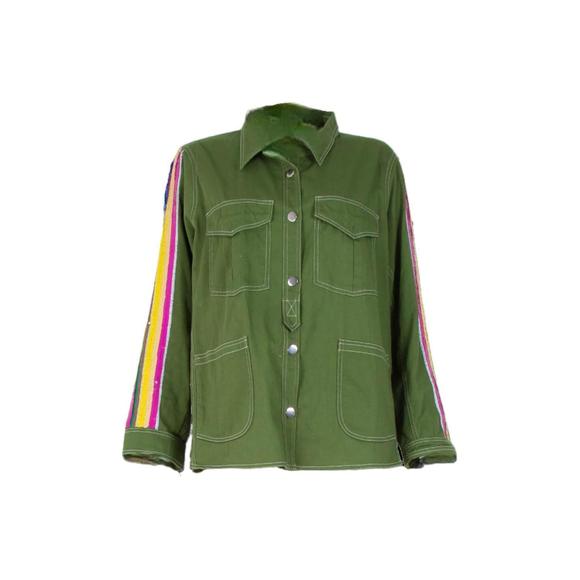 Vilagallo | Jackets & Coats | New Vilagallo Sequin Jacket In Green ...
